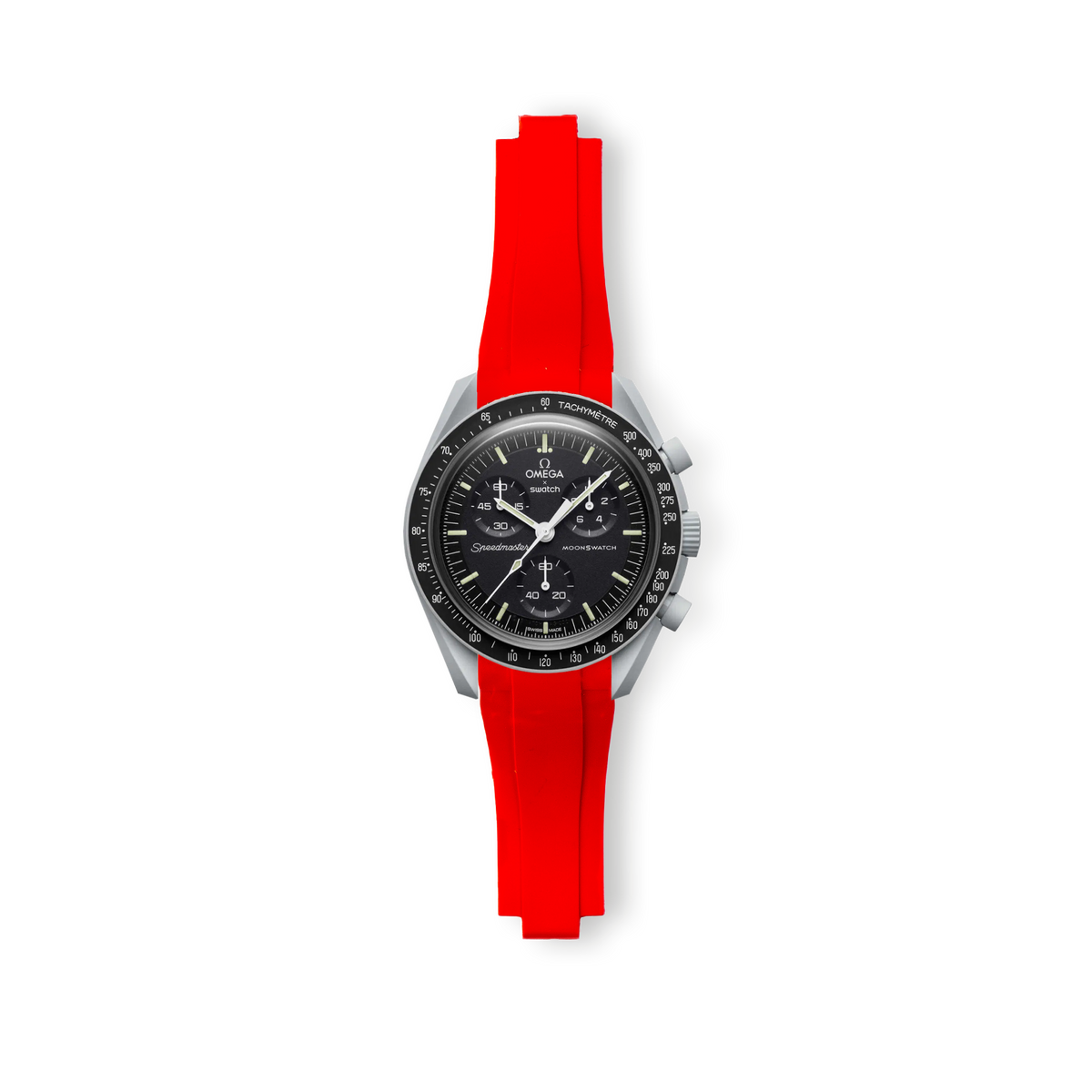 Candy Red Watchstrap - Omega Moonswatch – Masterflex Watchstraps
